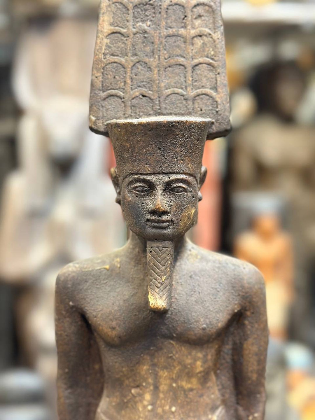 Vintage Amun Ra Statue Ancient Egyptian Mythology Gods Diety Hand Made ...