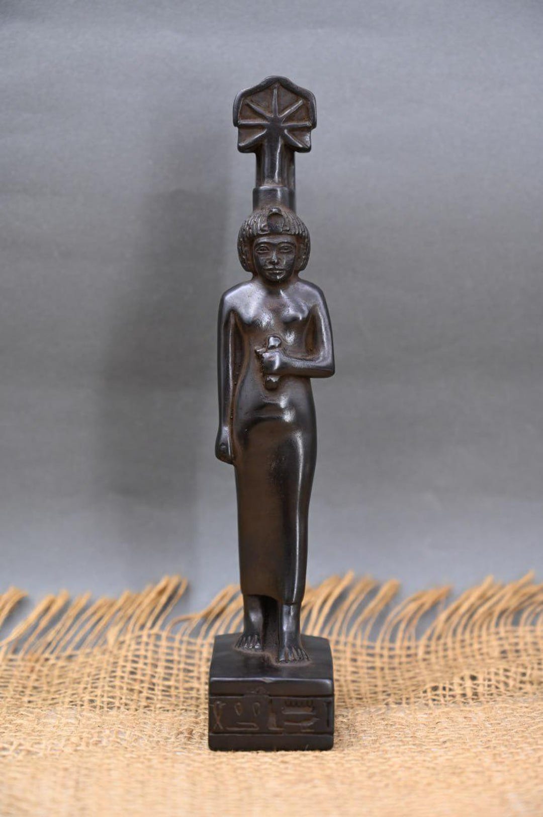 Handcrafted Seshat Egyptian Goddess Statue - Wisdom & Knowledge in ...