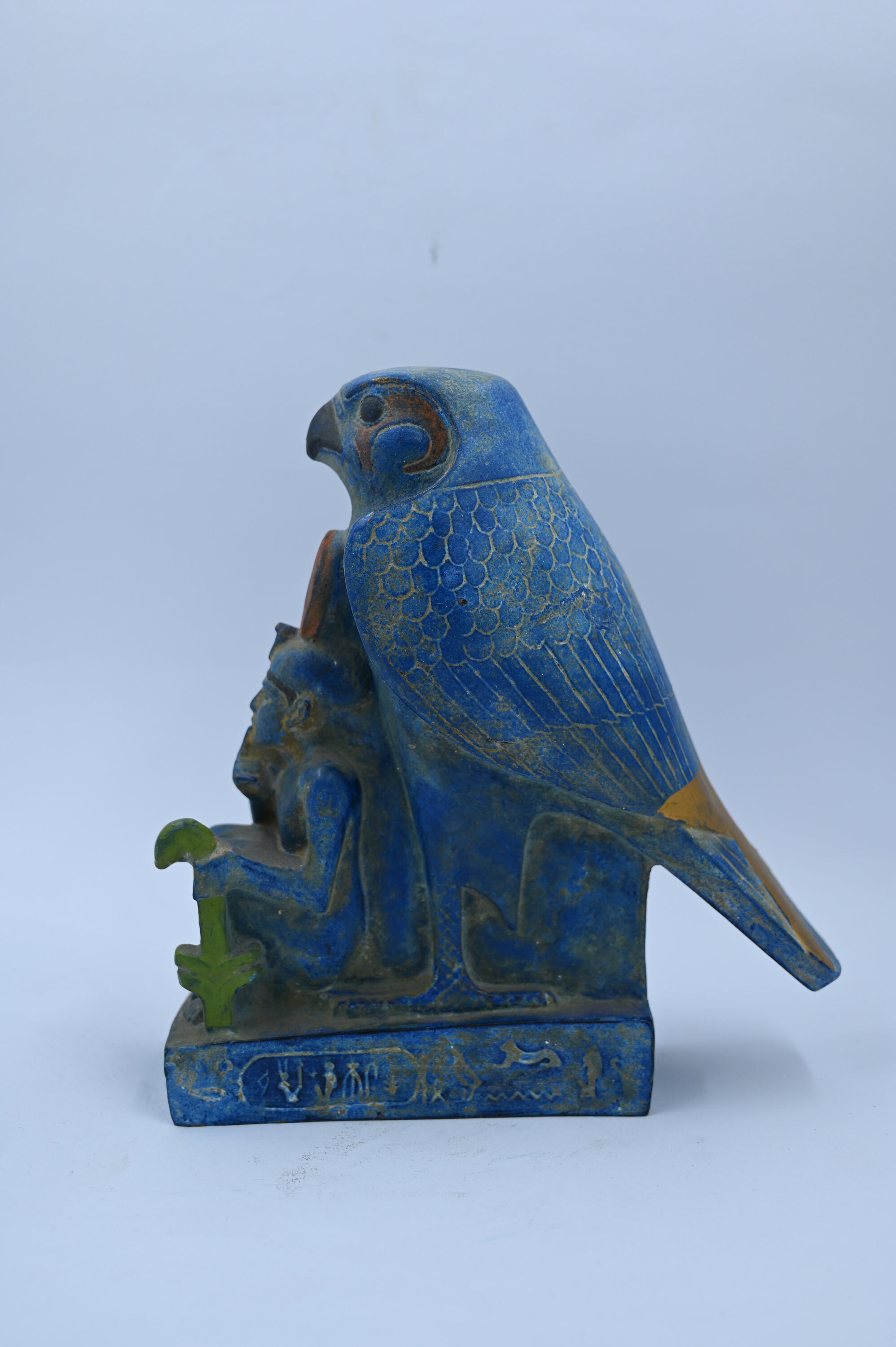 Statue of Ramses II as a Child With God Horus-museum Piece-sculpture ...