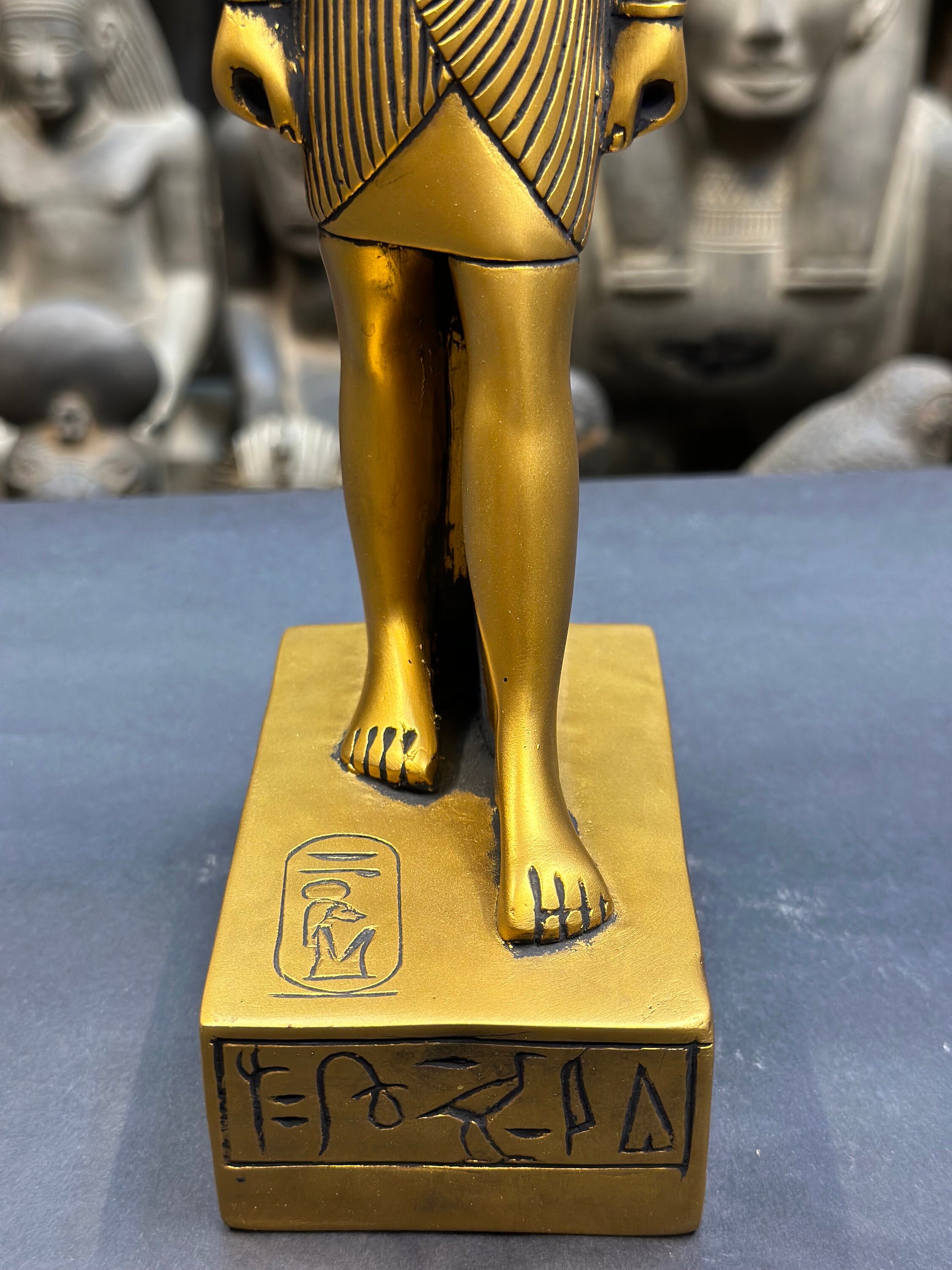Handcrafted Montu Statue: Egyptian God of War Replica (33cm) - Etsy