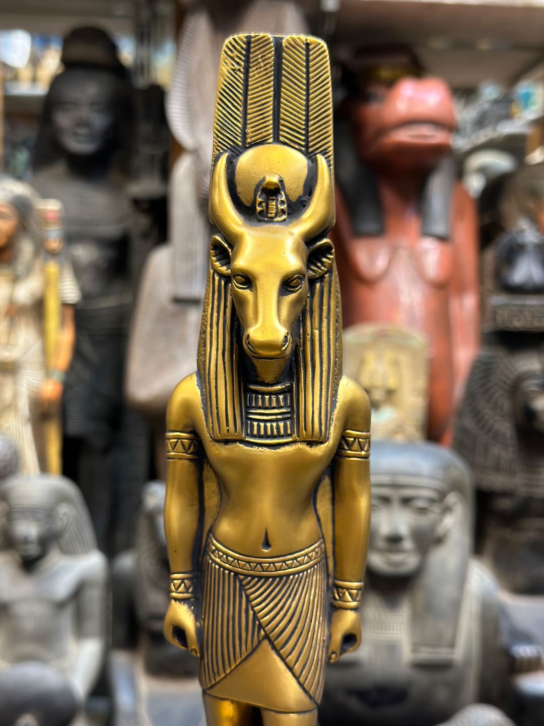 Amazing Montu Statue Egyptian God of War in the Ancient Egyptian ...