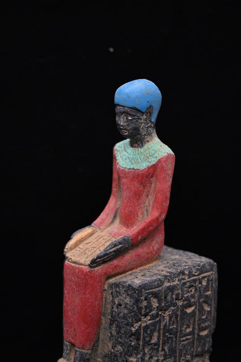 Rare Imhotep Statue - Ancient Egyptian Antiquity - Spiritual Home Decor - Etsy