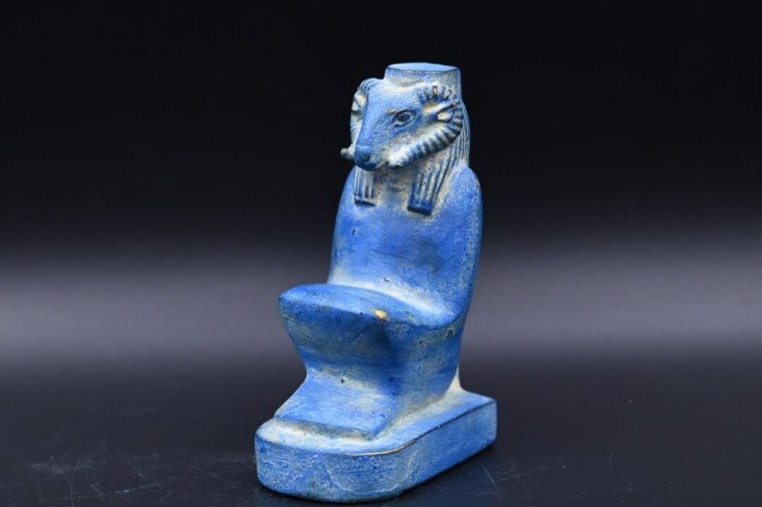 Amun Ra-ancient Egyptian-form Ram-god Amun-egyptian Antique-sculpture ...