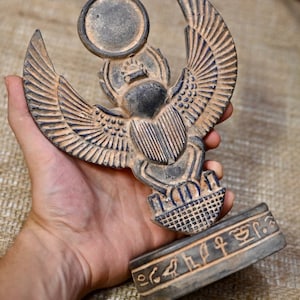 Beautiful Scarab Open Wings -symbol of Good Luck Egyptian Hand Made ...