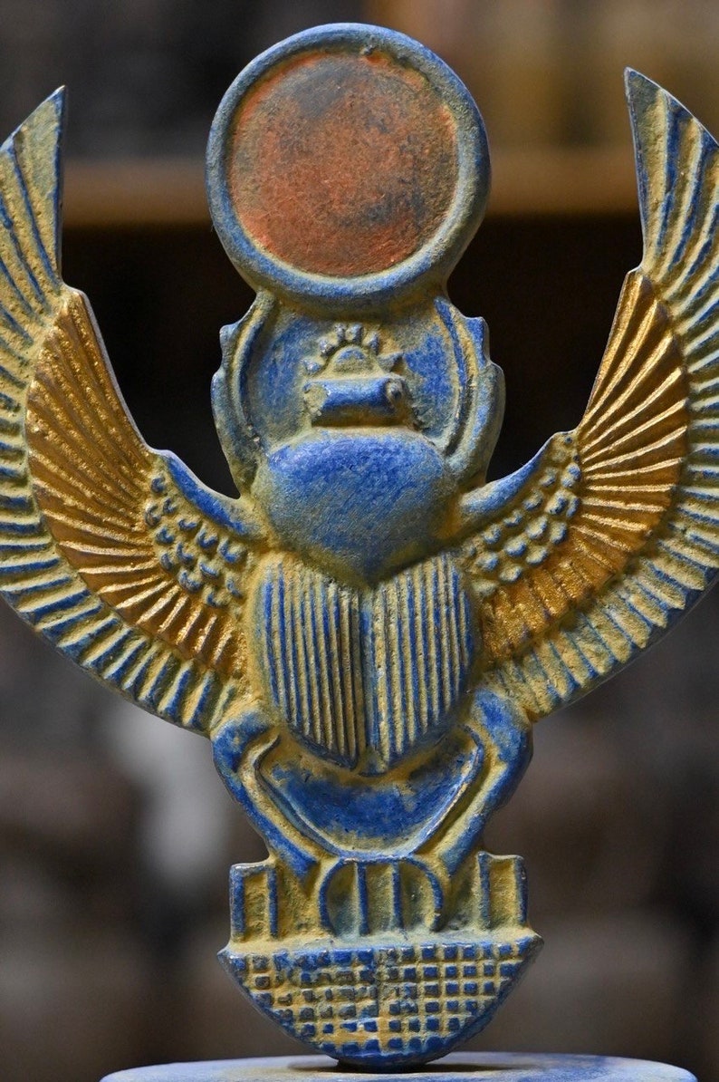Beautiful Scarab Open Wings symbol of Good Luck Egyptian Hand Made ...
