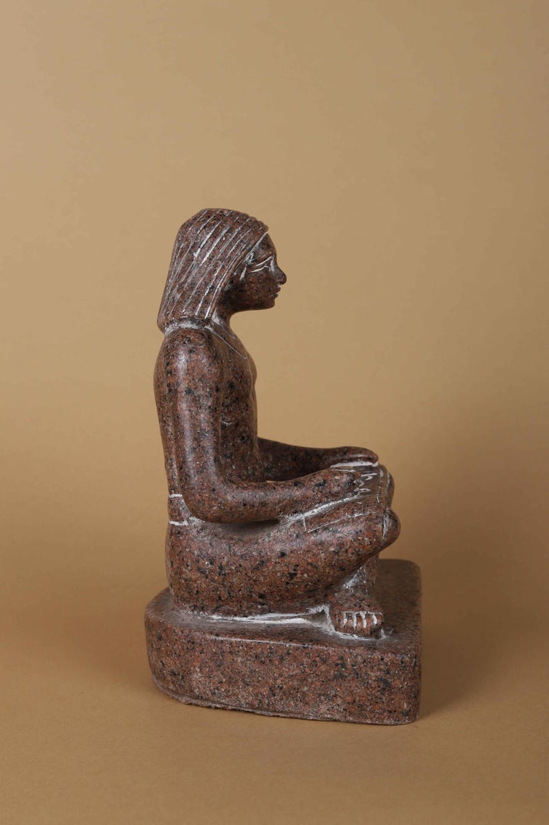 Ancient Egyptian Stone Scribe Statue: Pharaonic Antiquity - Etsy
