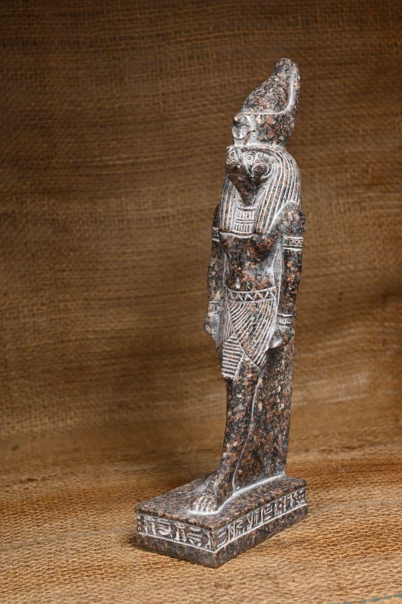Horus in Form Falcon Statue: Ancient Egyptian Stone Carving Replica ...