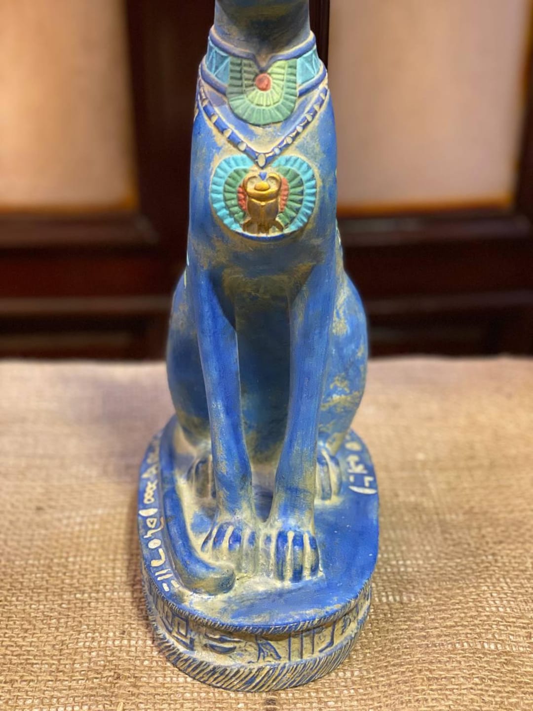 Handcrafted Bastet Statue - Egyptian Goddess of Protection & Power ...