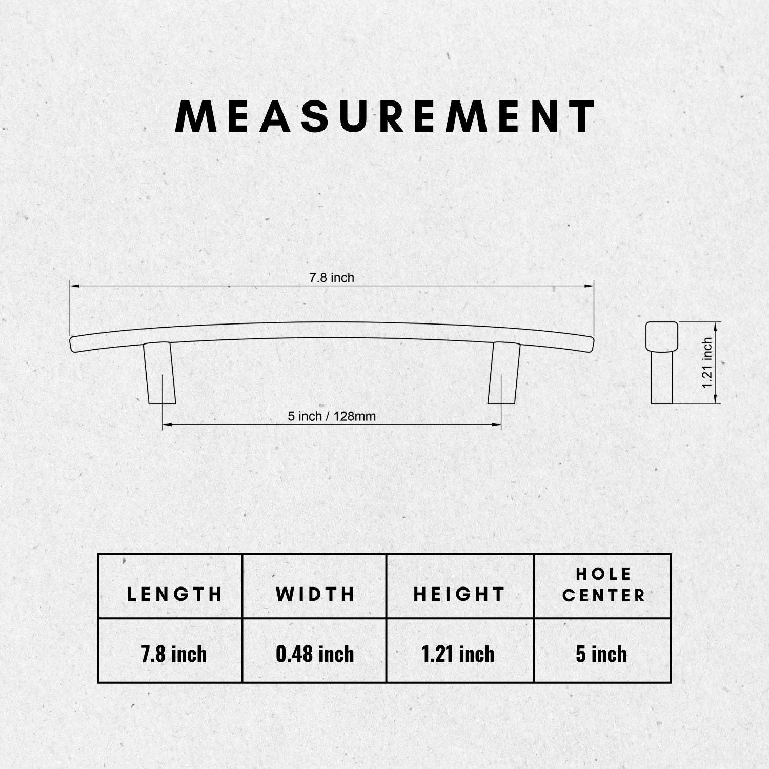 Arched Cabinet Handle 5 Inch Cabinet Pull Kitchen Cabinet Hardware 5 ...