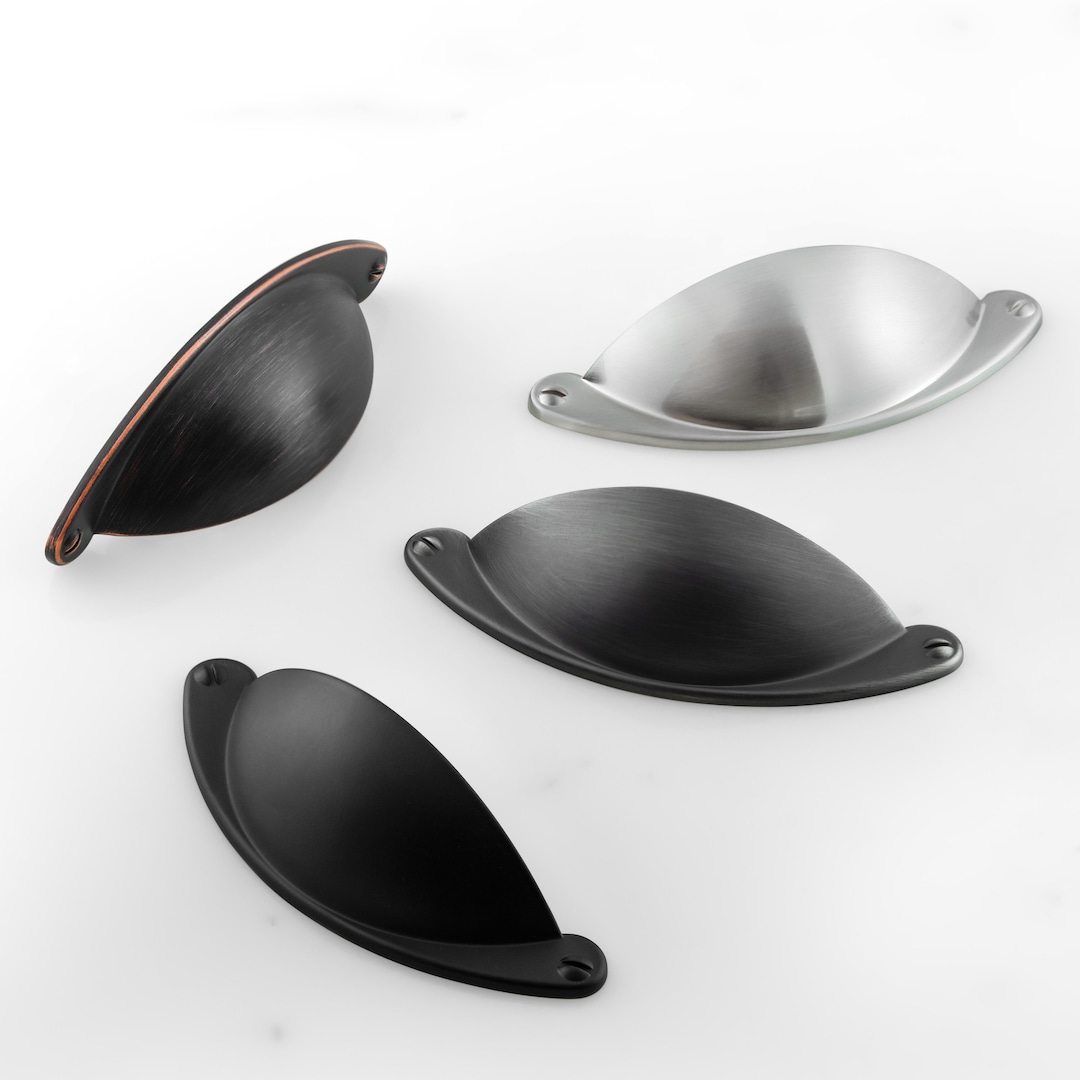 Farmhouse Bin Drawer Pull Round Durable Corner Cabinet Cup Pulls and ...