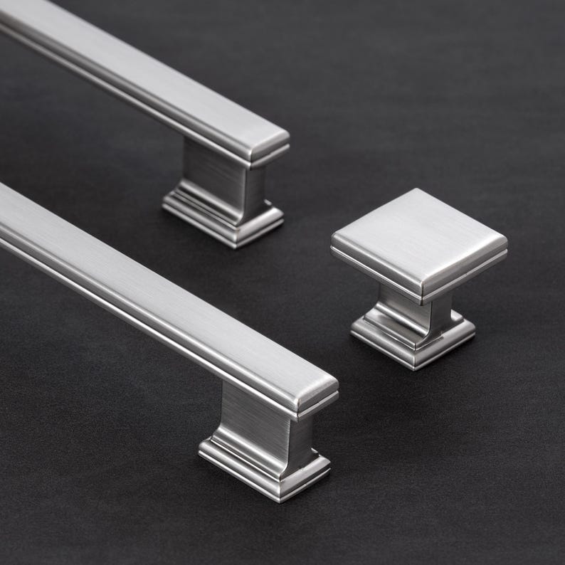 Vintage Classic Square Base Square Bar Pulls 3.75" 5" 6.3" - Etsy