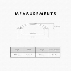 Modern Slim Arch Cabinet Handle Pulls Modern Drawer Pull Handle Dresser ...
