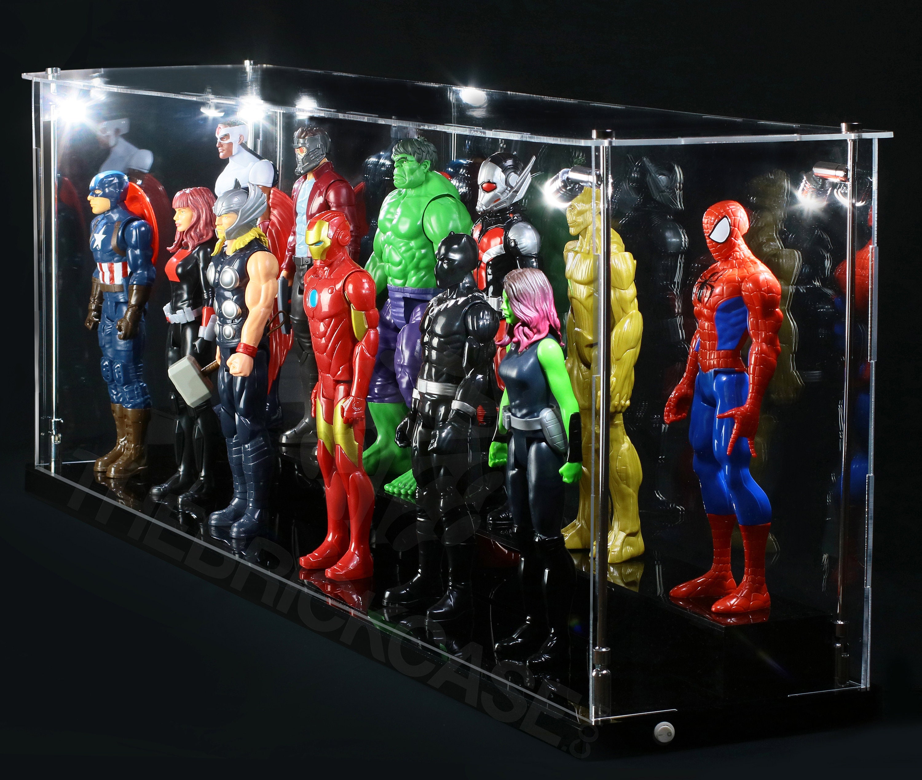 LED Lighted Display Case for Multiple 1/6 Scale Figures | Etsy