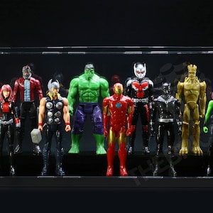 LED Lighted Display Case for Multiple 1/6 Scale Figures (display Case ...