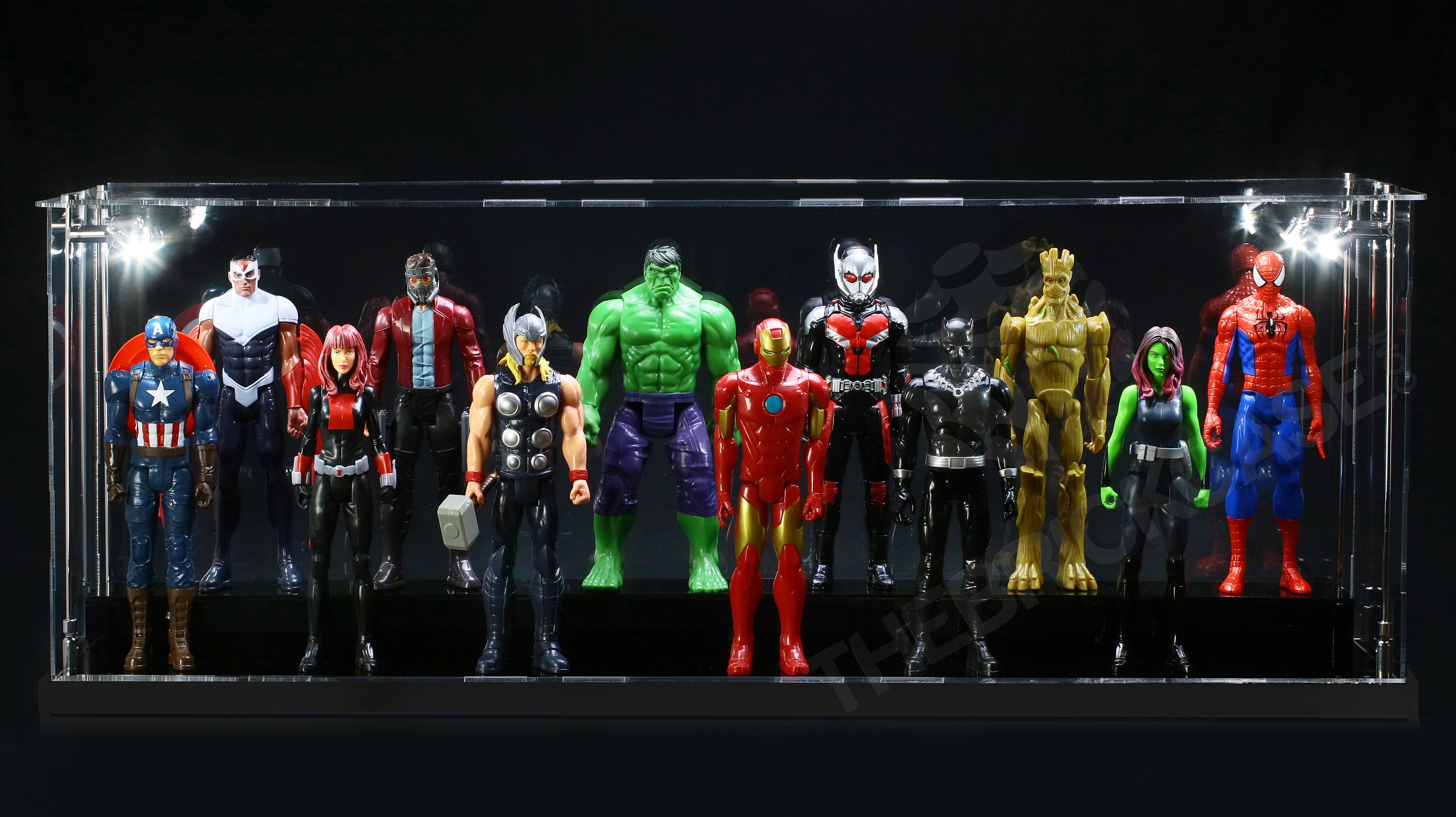 LED Lighted Display Case for Multiple 1/6 Scale Figures | Etsy