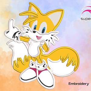 Tails Applique. Embroidery Design Machine. Automatic Embroidery Design ...