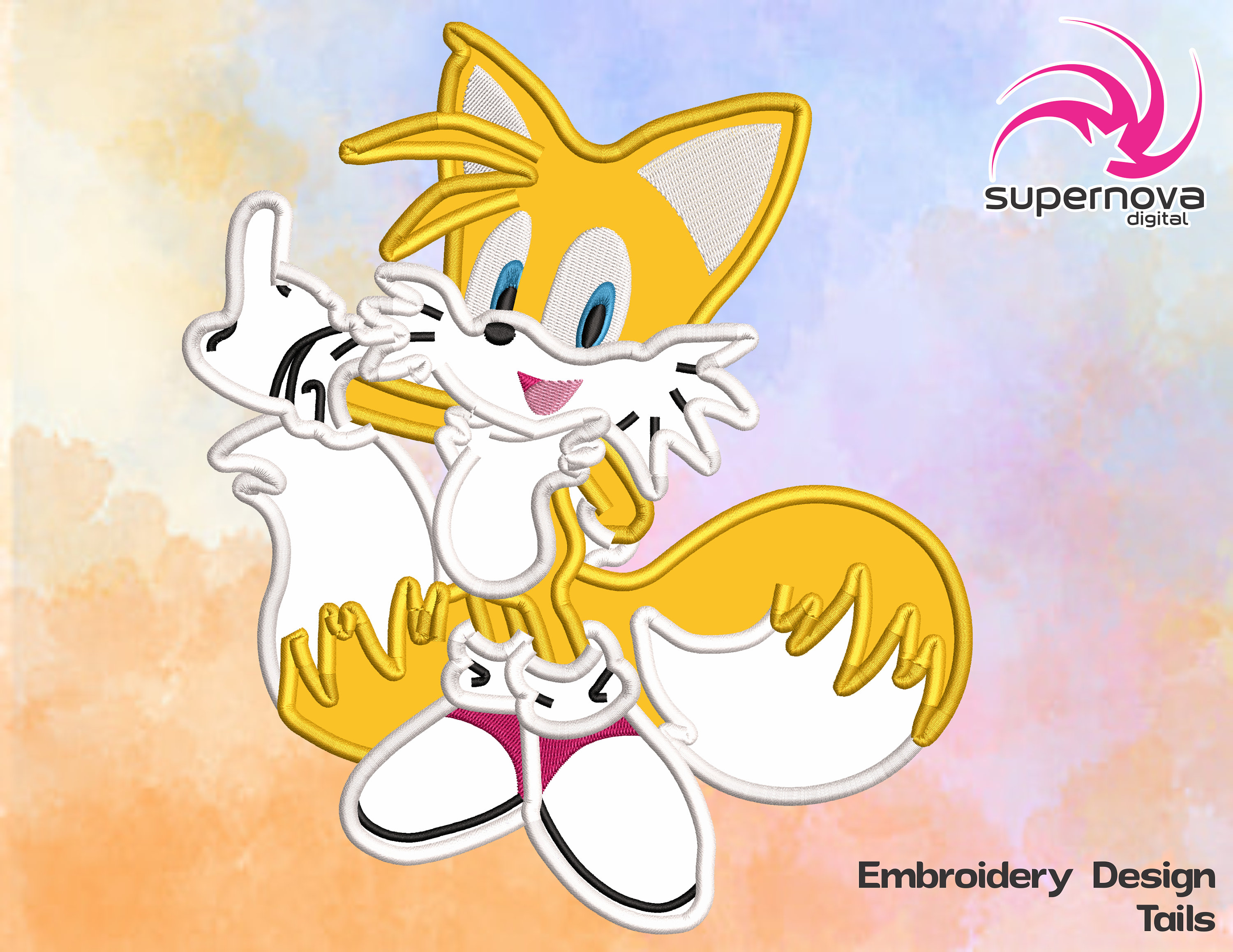 Tails Applique. Embroidery Design Machine. Automatic - Etsy Australia