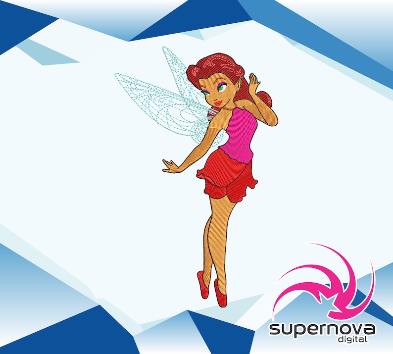 Tinkerbell and Her Friends: Rosetta Machine Embroidery Design ...