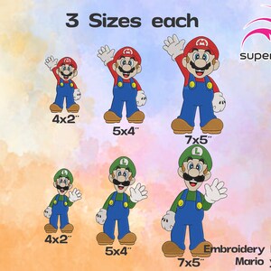 Mario and Luigi Embroidery Design Machine. Automatic Embroidery Design ...