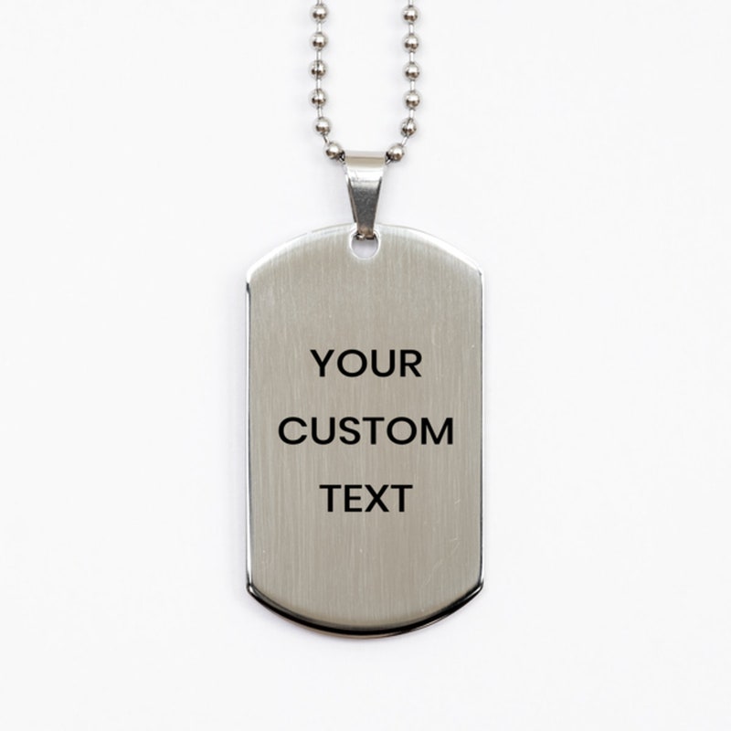Dogtag Necklace - Etsy
