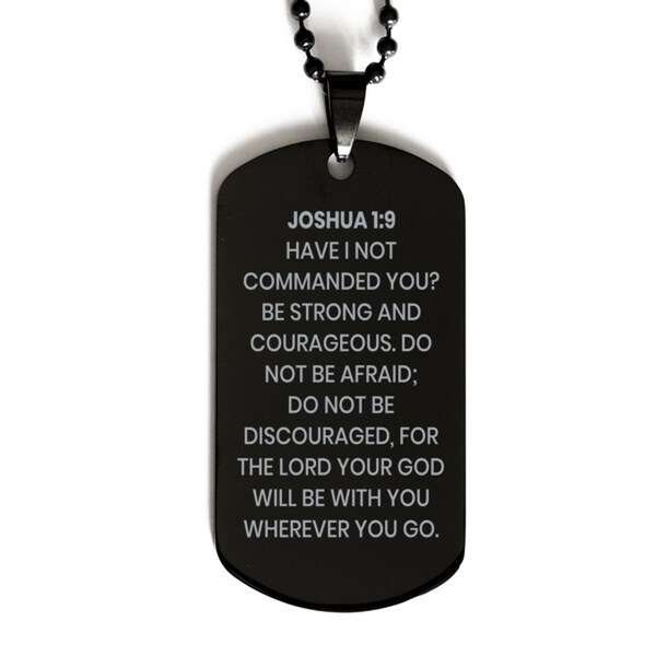 Joshua 1 9 Necklace - Etsy