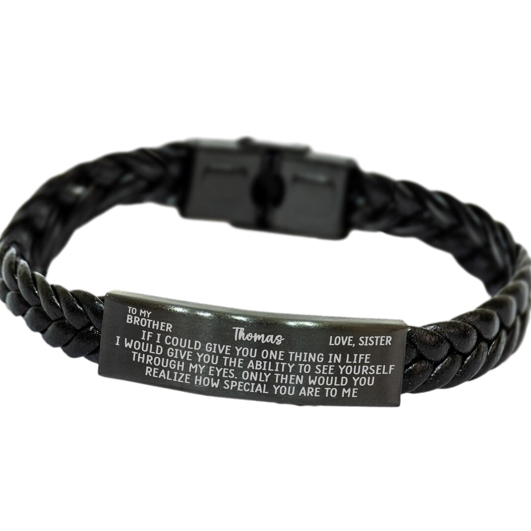 To My Brother Bracelet From Sister, Personalized Gift for Brother ...