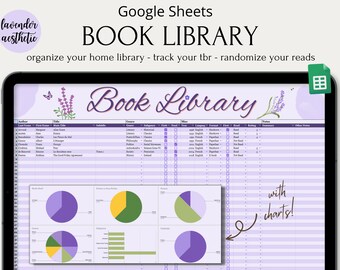 Book Tracker Spreadsheet Reading Log Google Sheets - Etsy