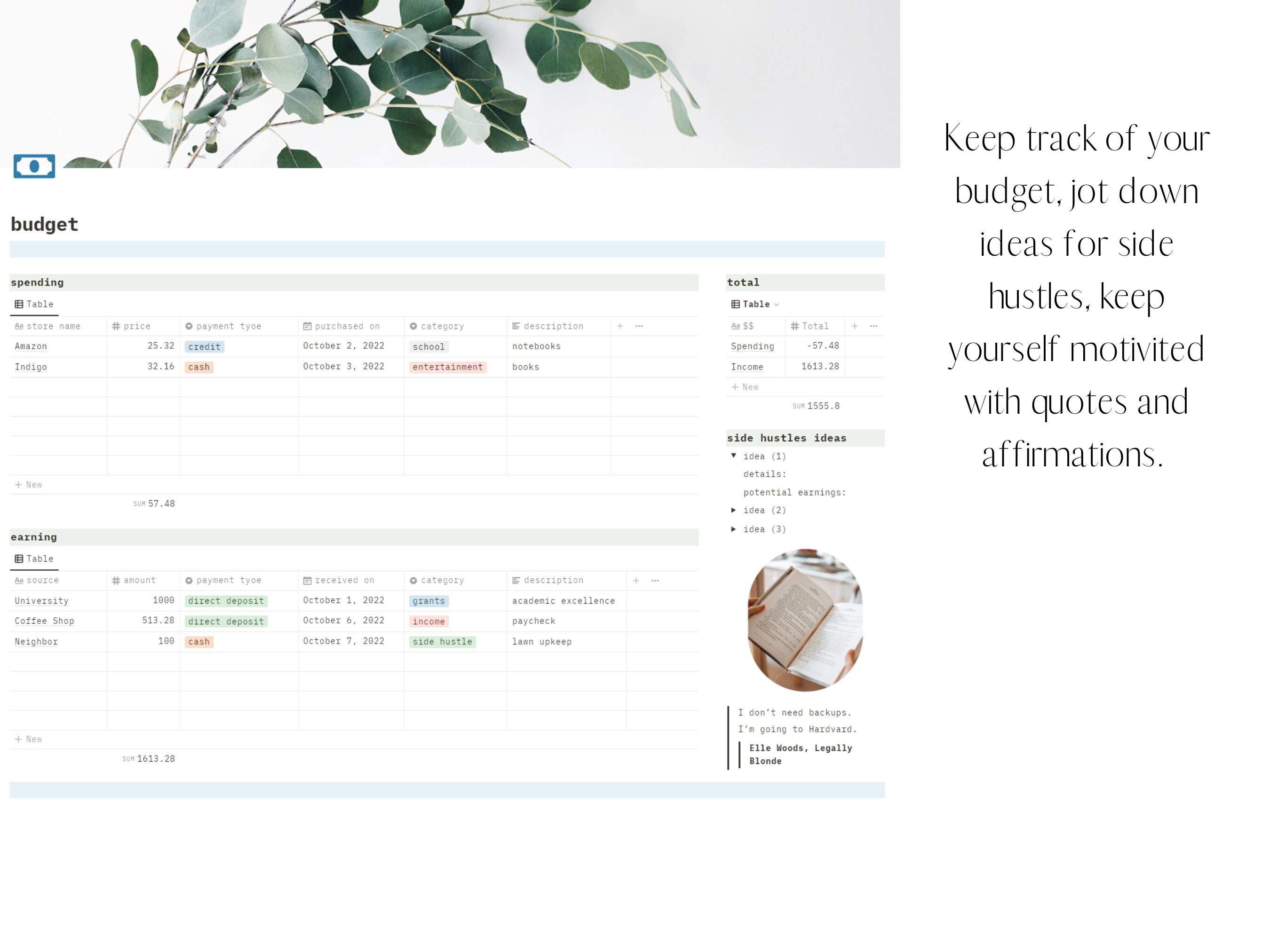 Notion templates — SHOP — Bree's Cozy Spot