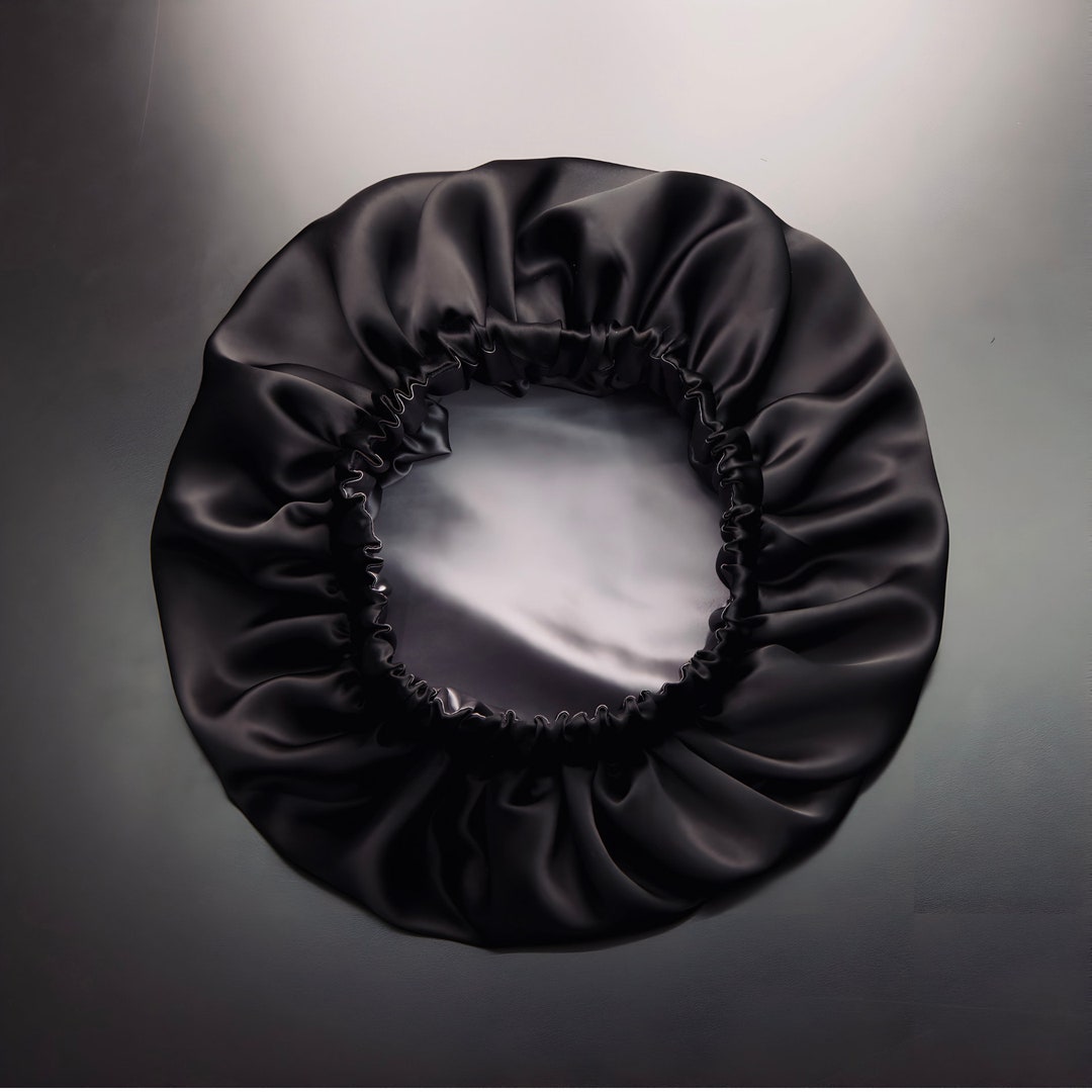 Men's Reversible Silk Sleep Cap: Double Layer Bonnet for All Hair Types ...