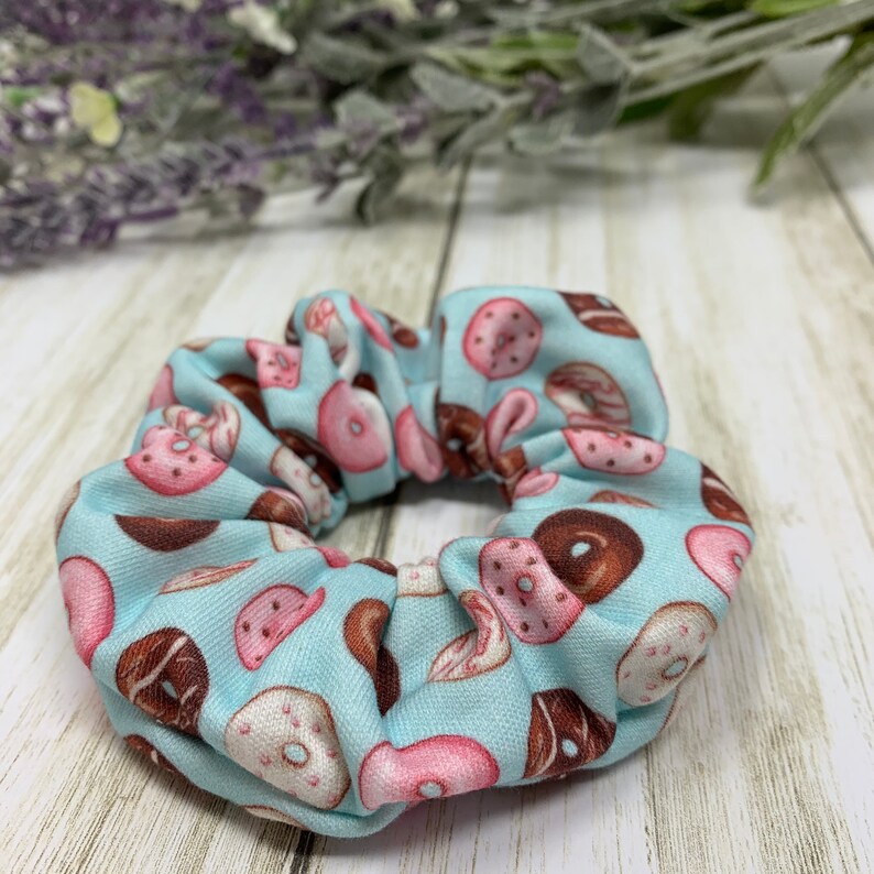 Donut Scrunchie Handmade Retro Scrunchies Doughnuts Hair - Etsy
