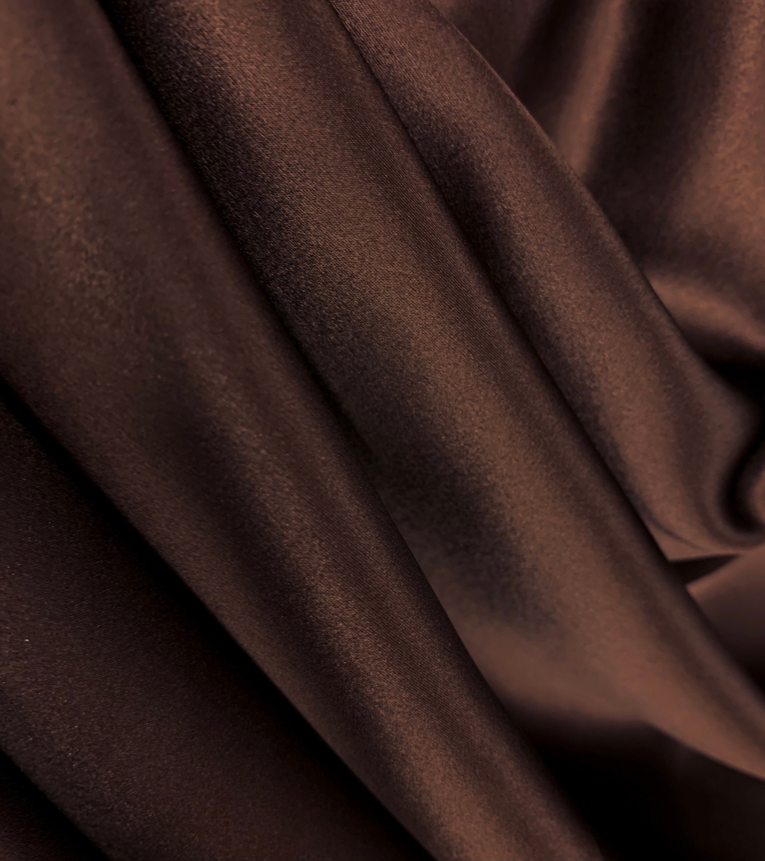 Dark Brown 100% Pure Mulberry Silk Fabric 19 Momme Silk by the - Etsy