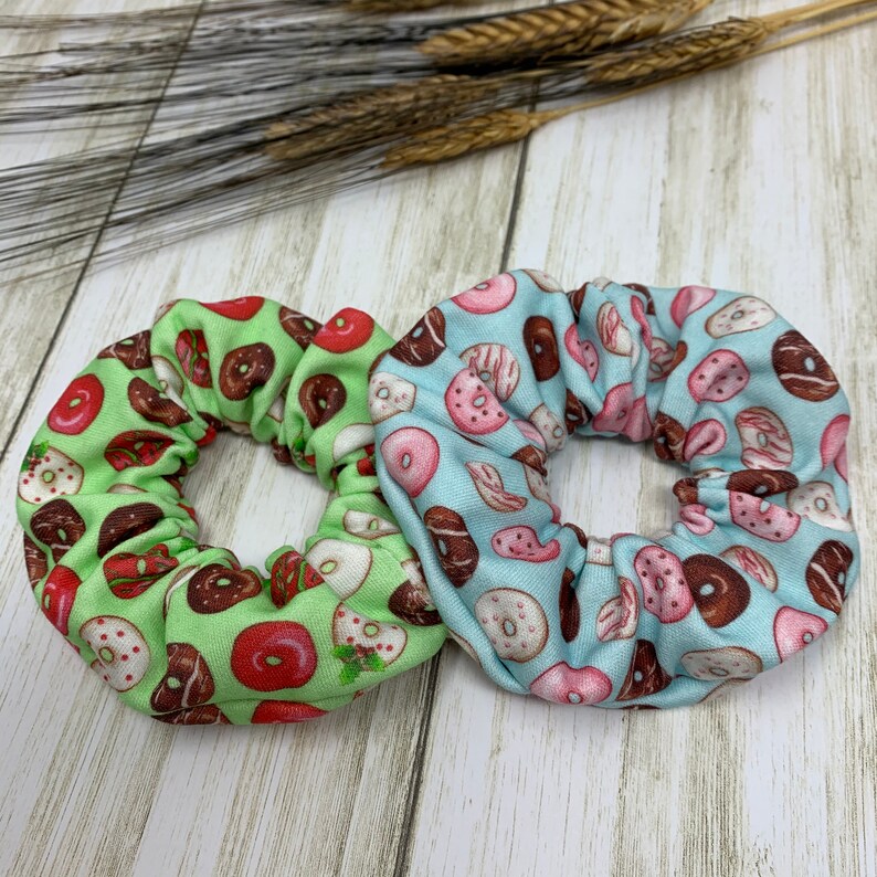 Donut Scrunchie Handmade Retro Scrunchies Doughnuts Hair - Etsy