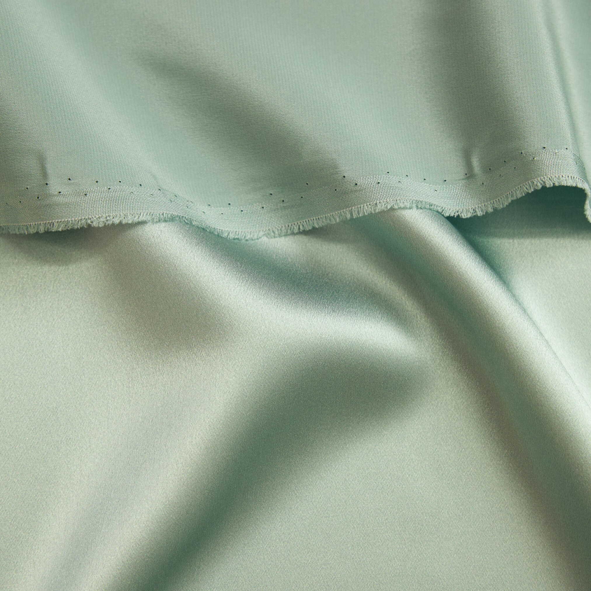 Seagrass Color 100% Pure Mulberry Silk Fabric by the Yard 19 Momme 6A ...