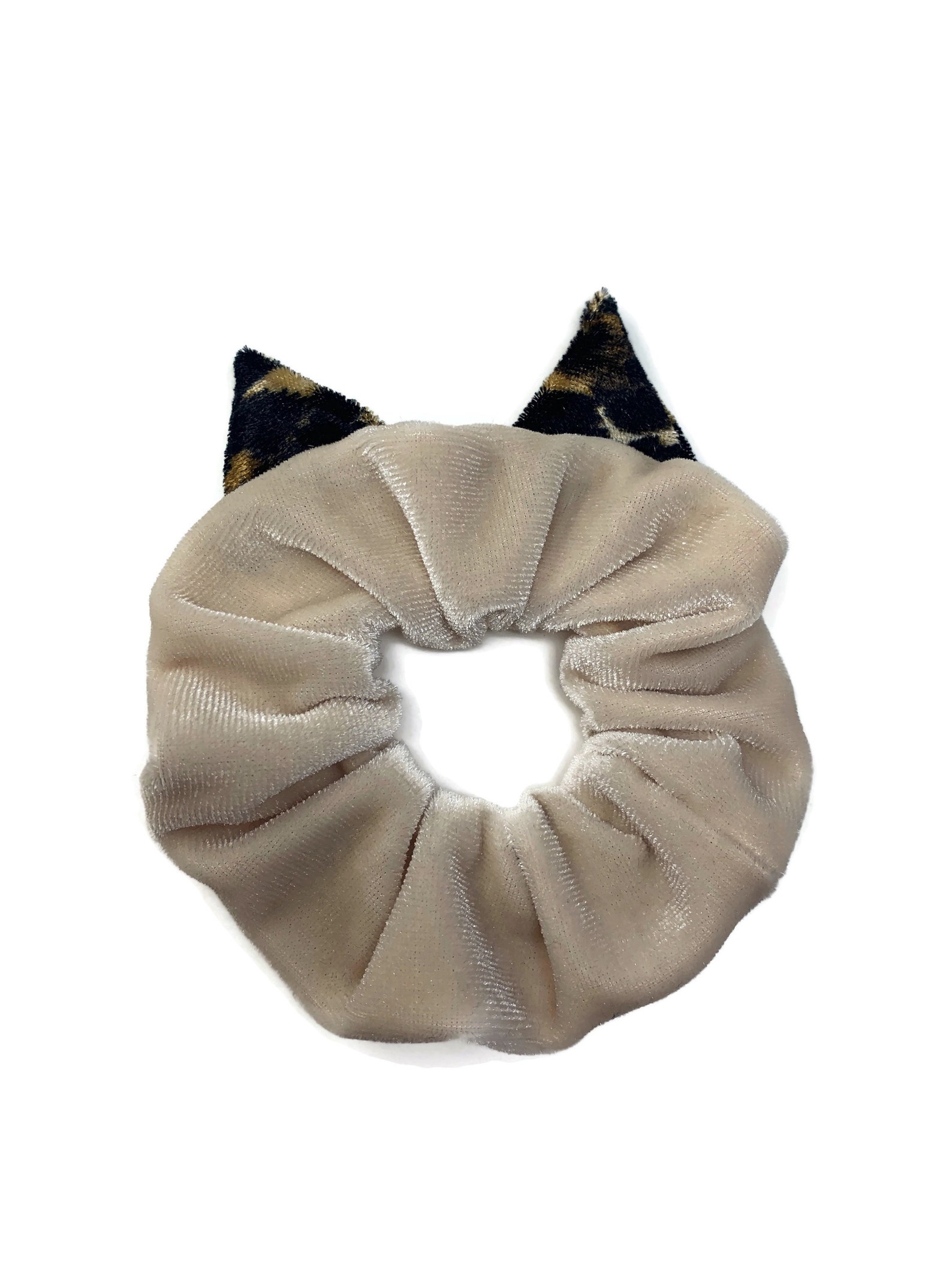 Cat Ears Scrunchies. Velvet Ponytail Holder. Handmade Cat Ears | Etsy