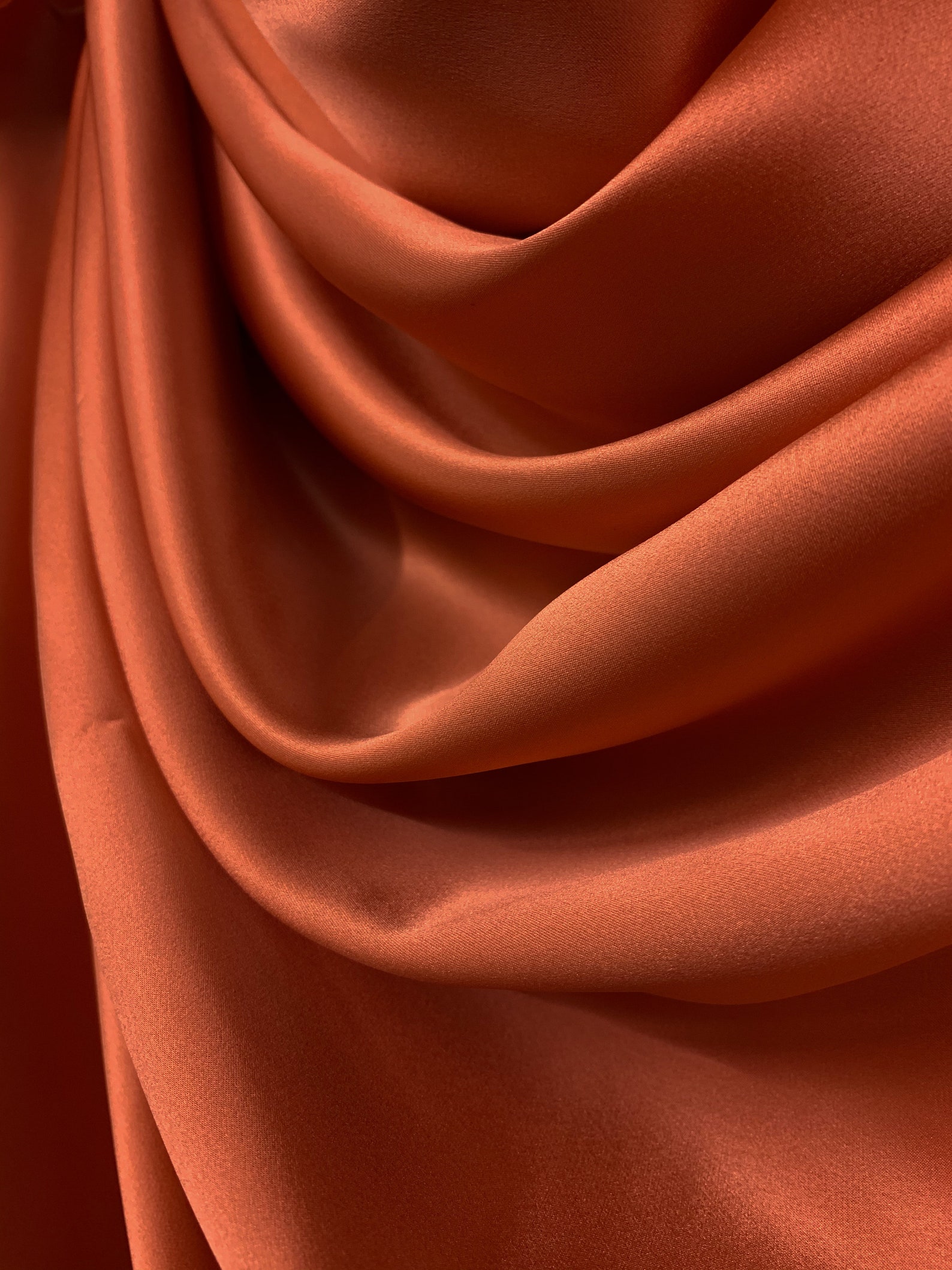 Copper 100% Pure Mulberry Silk Fabric 19 Momme Silk by the Yard - Etsy