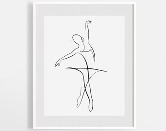 Cat Dog Line Art Modern Art Minimal Line Art Printable Cat | Etsy