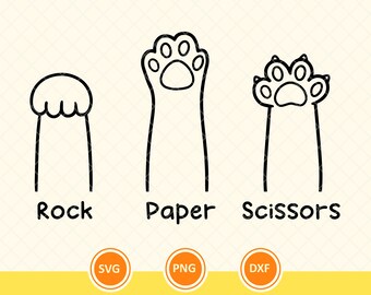 Rock Paper Scissors SVG 3 SVG Files Layered for Easy Use - Etsy
