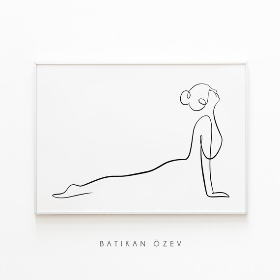 Upward Dog Drawing