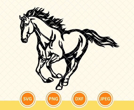 Running Horse Stencil