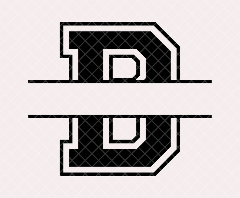 Split Monogram Svg Letter B Svg Alphabet Svg Letter Name - Etsy