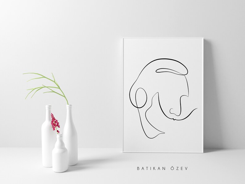 Salvador Dali Art Print Salvador Dali Poster One Line | Etsy