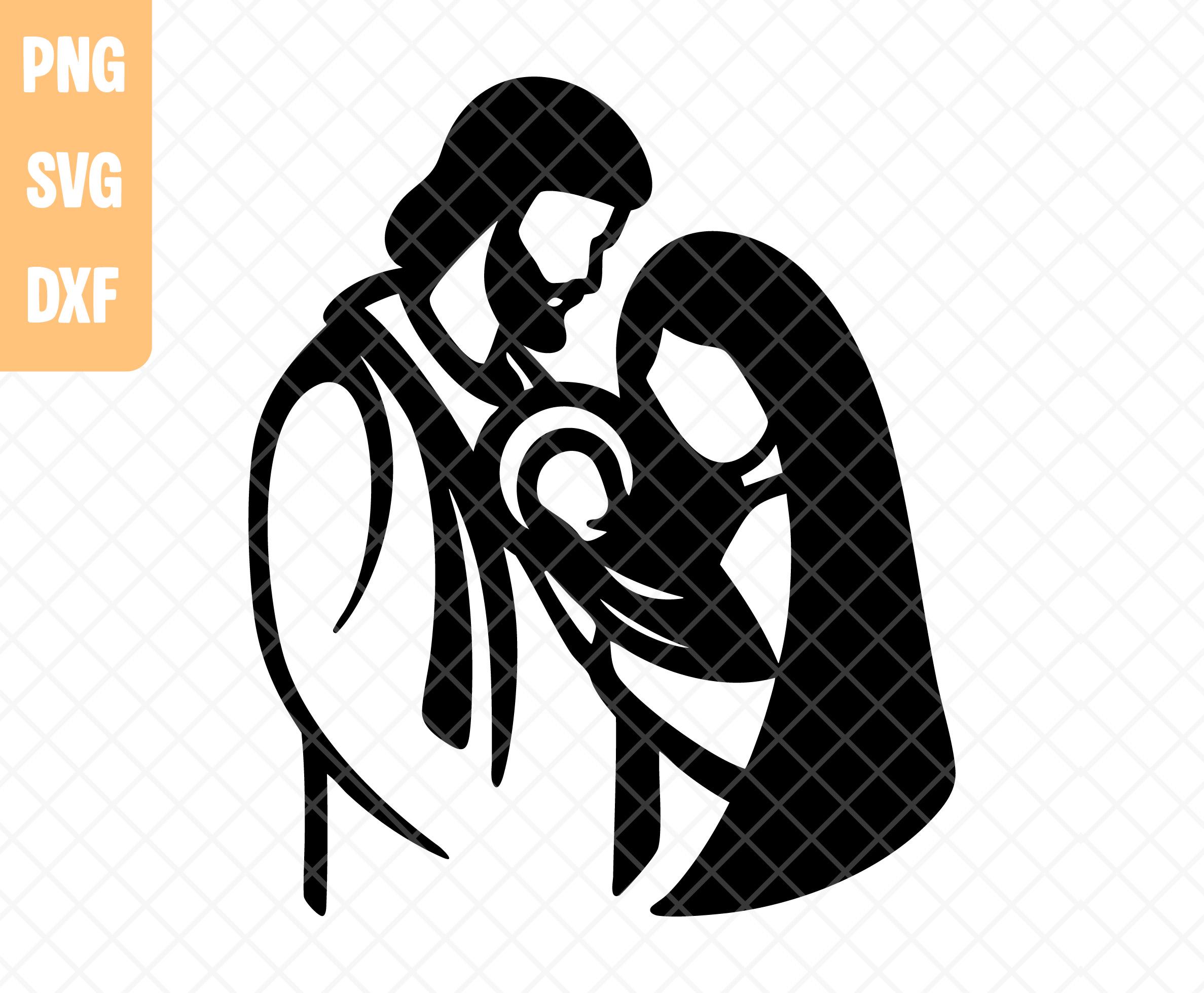 Christian Holy Family Svg Png Dxf, Jesus Christ Metal Art, Child of God ...