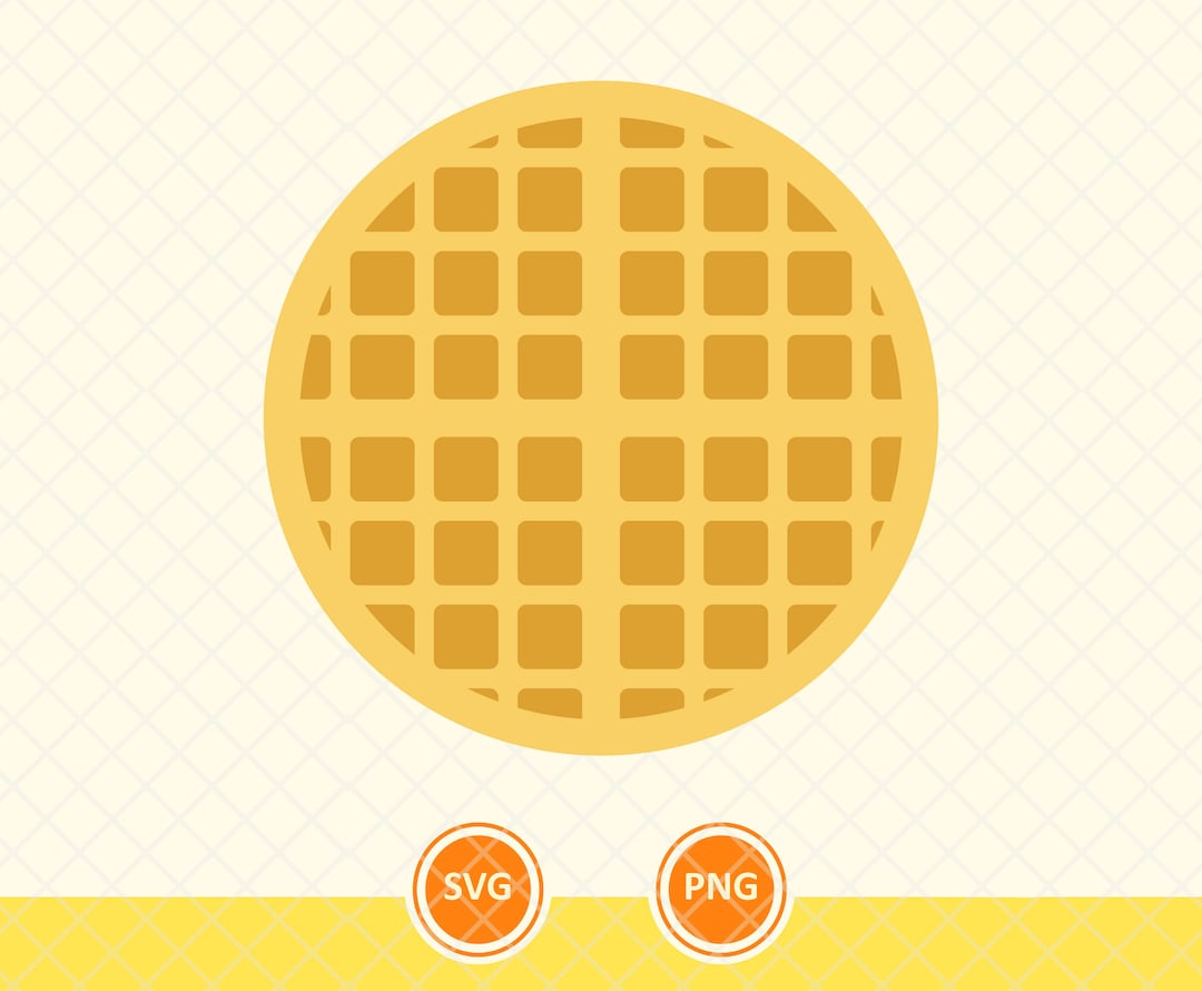 Waffle Svg, Circle Shape Waffle Png, Waffle Clipart, Waffle Sublimation ...