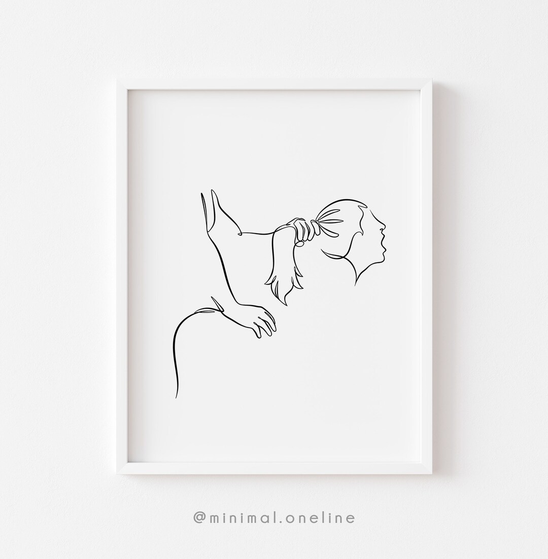 Erotic One Line Drawing, Sexy Couple Print, Erotic Line Art, Sexy ...