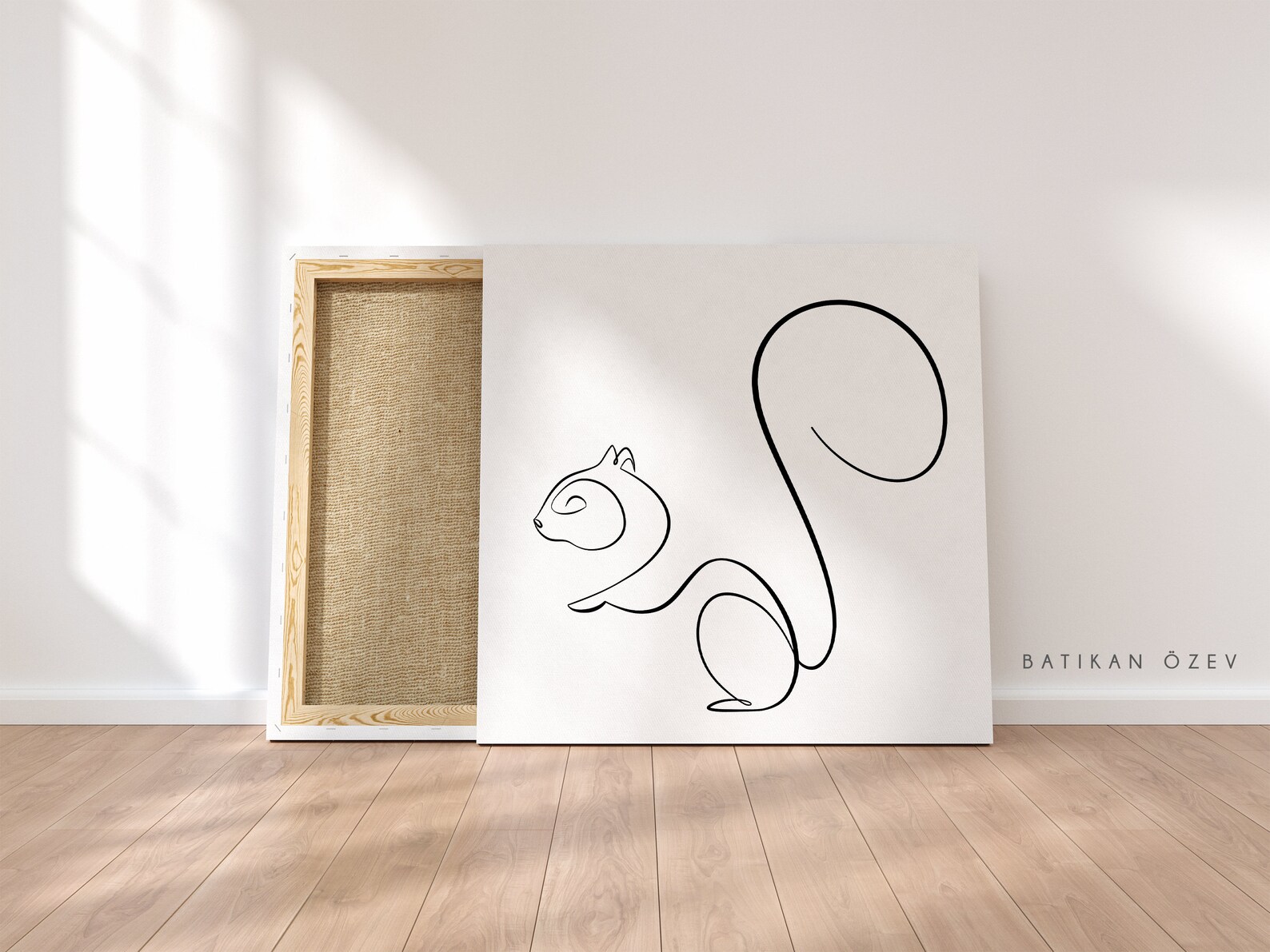 Printable Squirrel Poster Squirrel Line Art Drawing Wall - Etsy