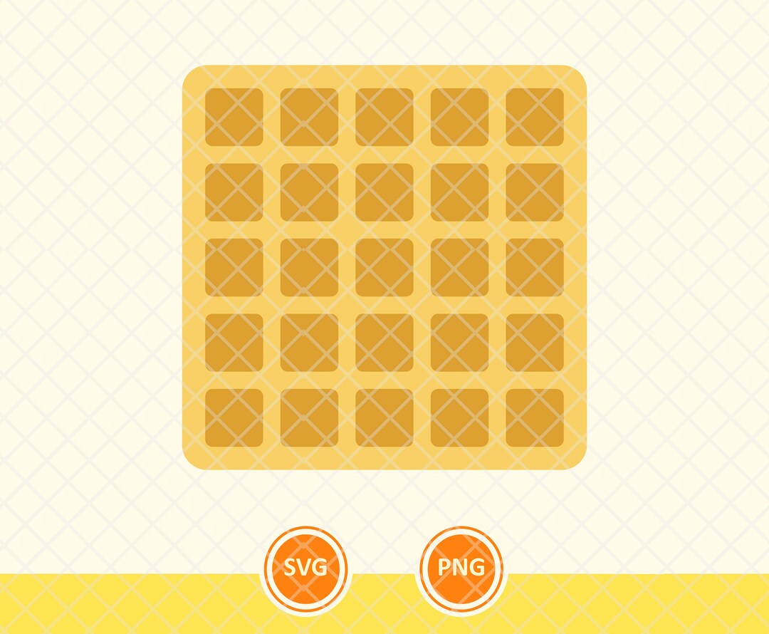 Waffle Svg, Square Shape Waffle Png, Waffle Clipart, Waffle Sublimation ...