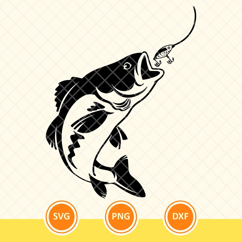 Catching Fish Svg - Etsy