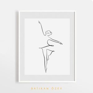 Ballerina Line Art, Ballet Dancers, Printable Line Drawing, Ballet Art ...
