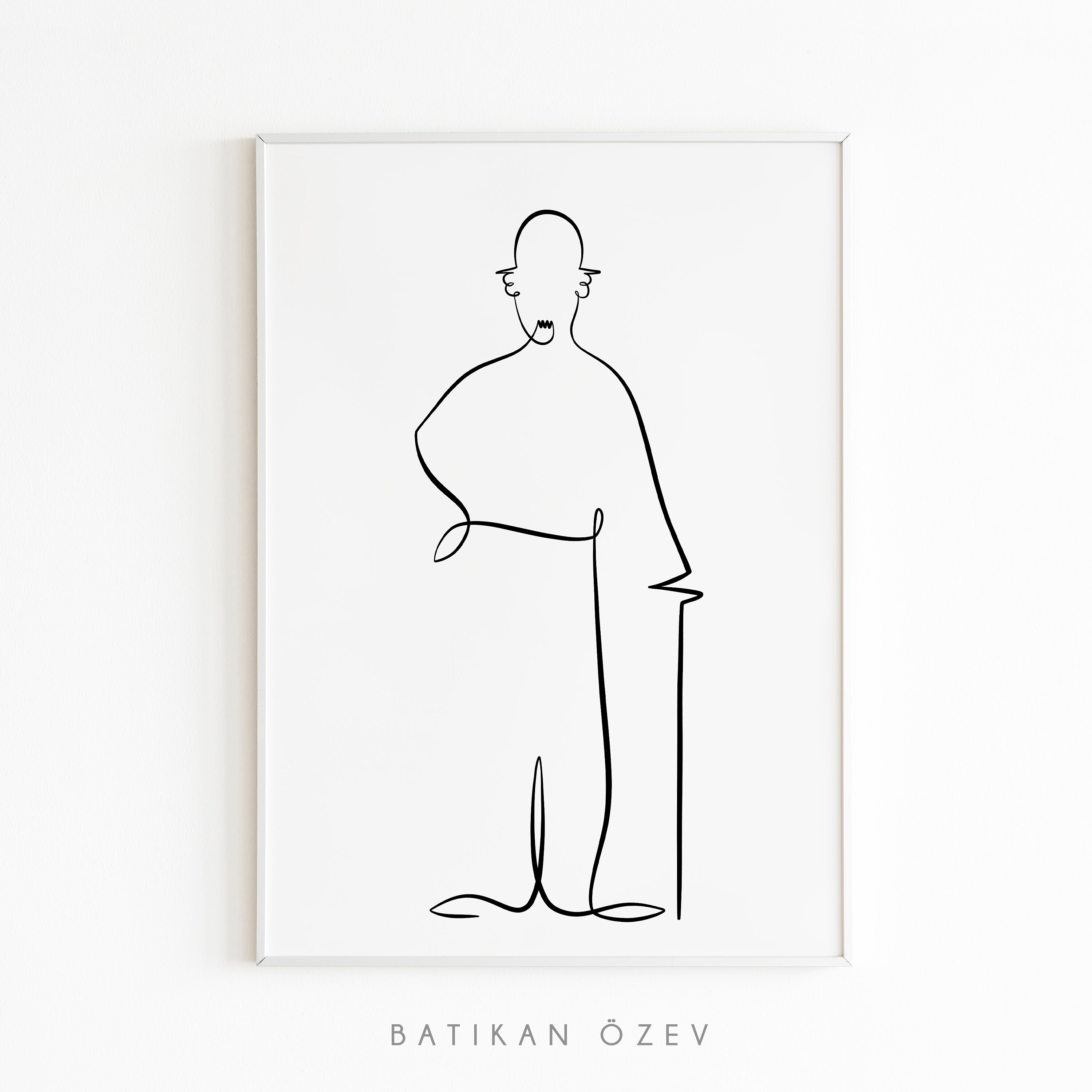 Charlie Chaplin Line Art Charlie Chaplin Drawing Charlie - Etsy UK