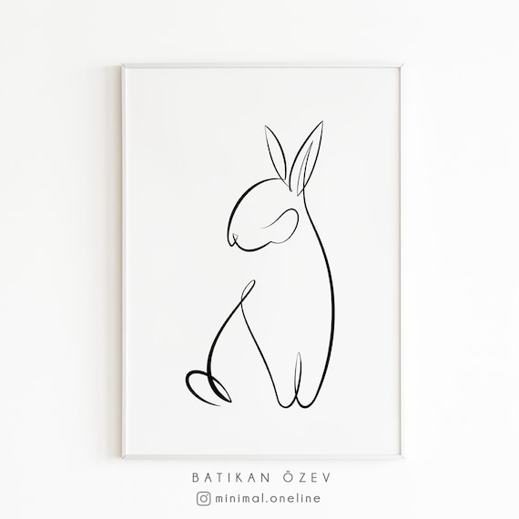 Abstract Rabbit Art
